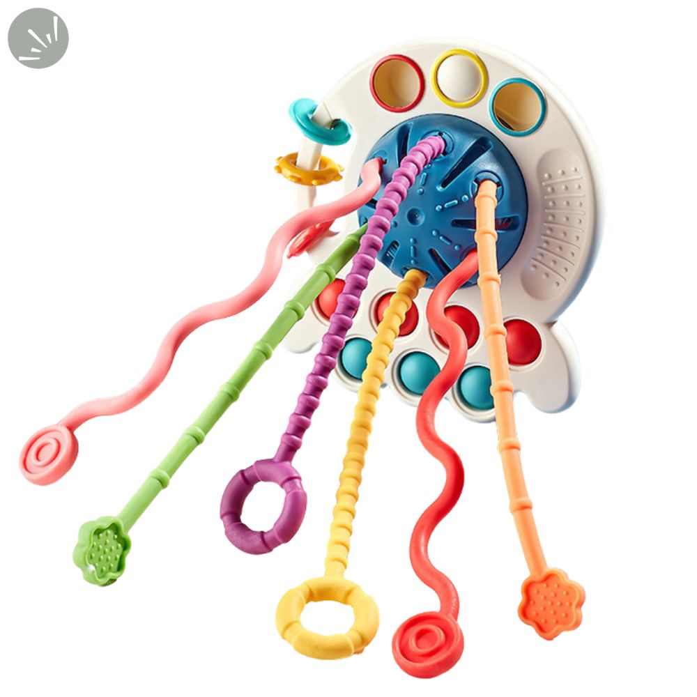Montessori Teething Toy - Pull String Sensory Toy – Lulladise